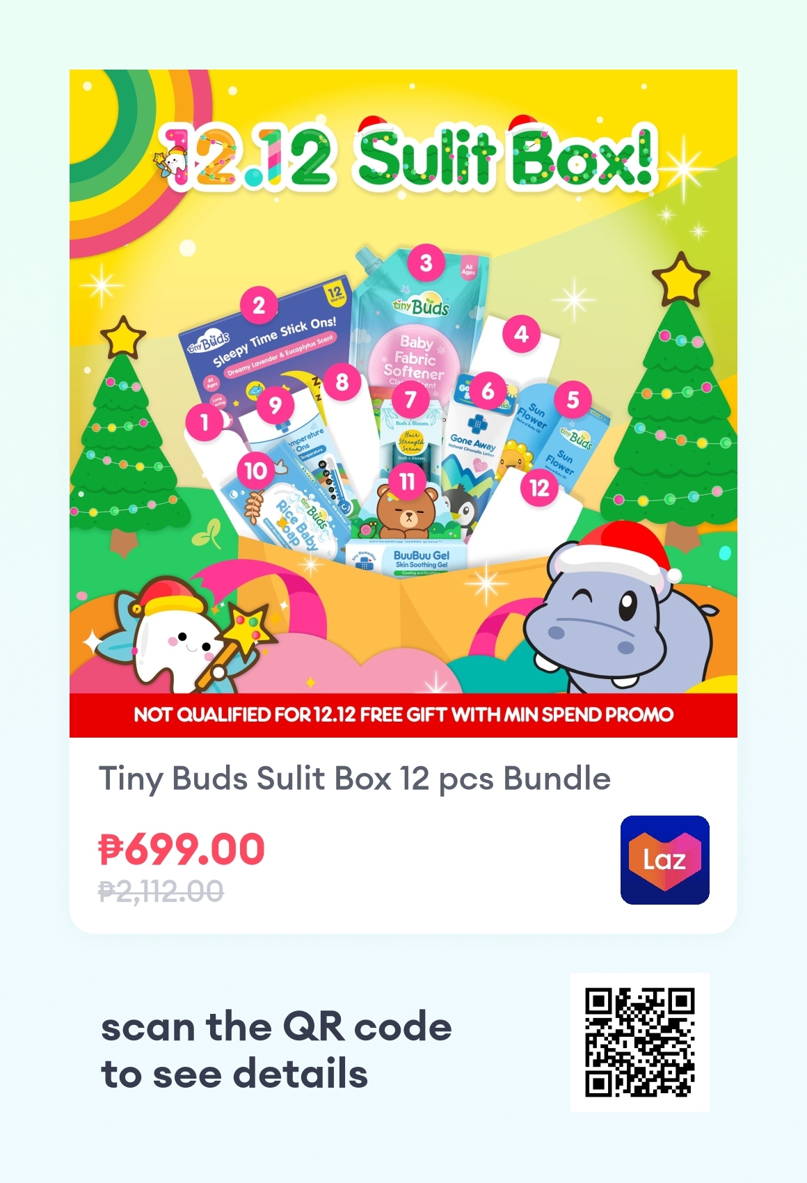 Tiny Buds Sulit Box 12 pcs Bundle