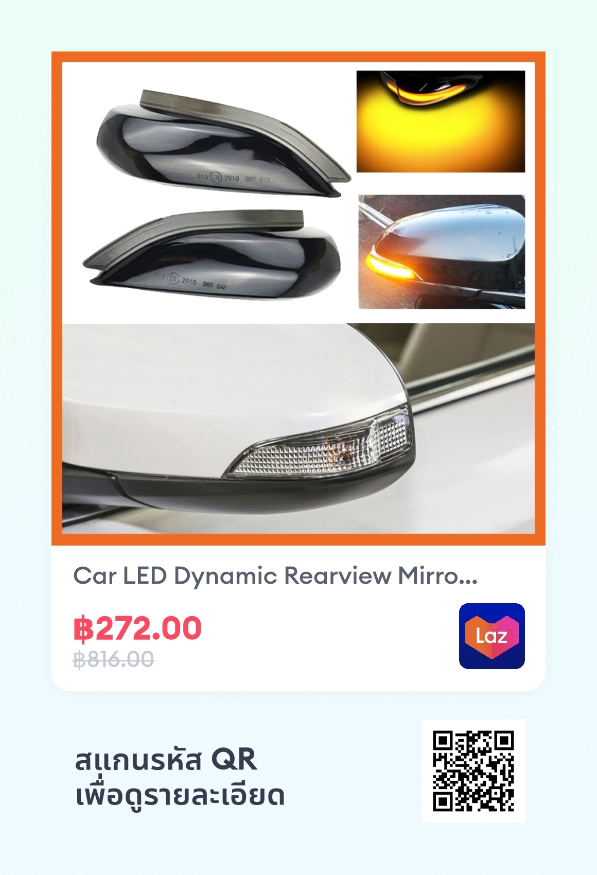 Car LED Dynamic Rearview Mirror Light Turn Signal Indicator for Toyota ...