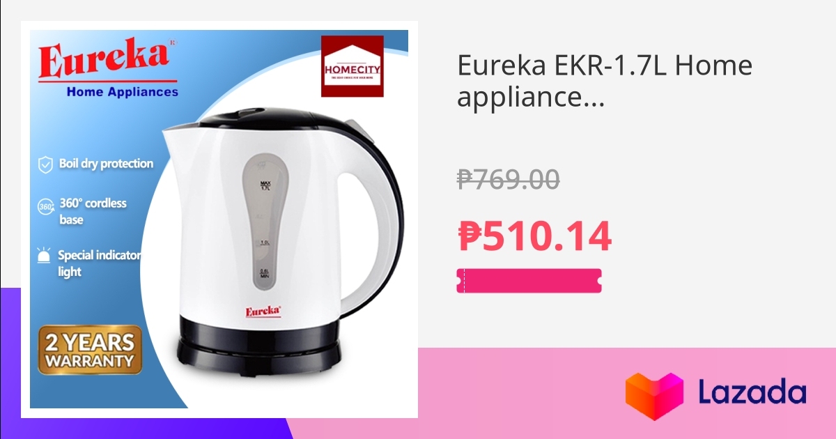 Eureka EKR-1.7L Home appliances electric heater kettle on sale original ...
