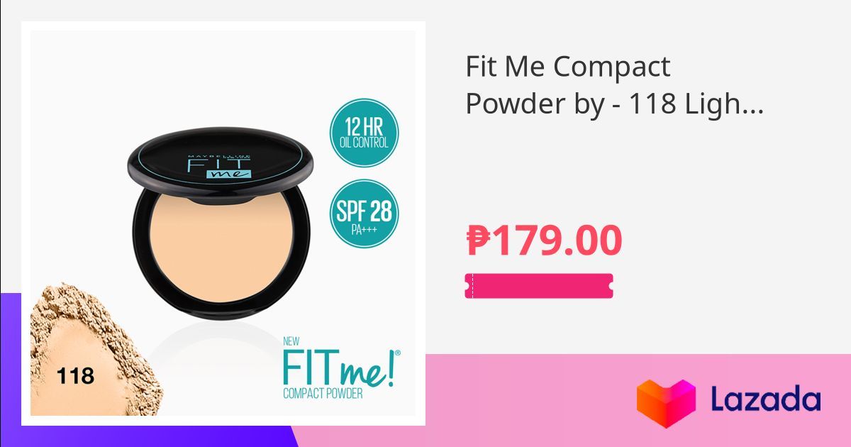 Fit Me Compact Powder by - 118 Light Beige