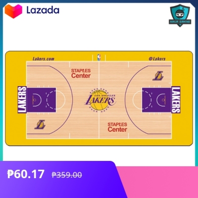 Ninja Gaming x LAKERS ( X-NBA ) Extended Mouse Mat / Mouse Pad For ...