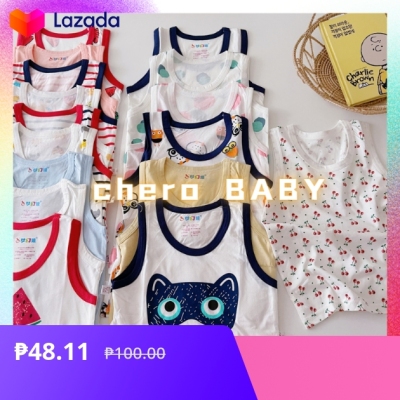 Cute Cartoon Sando For Kids Boy Girl Baby Cotton Tank Sando Terno Kids ...