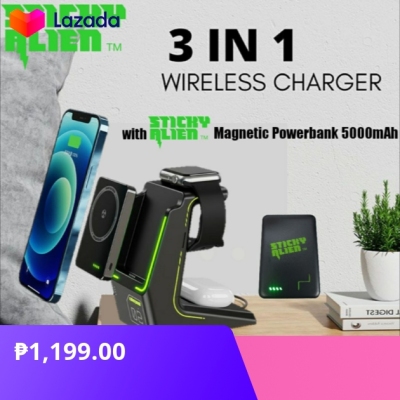 Sticky Alien Magsafe Powerbank 5000mAh with 3in1 charger pod