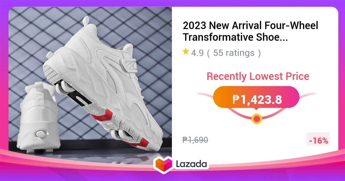 2023 New Arrival Four-Wheel Transformative Shoes Heelys Four-Wheel ...