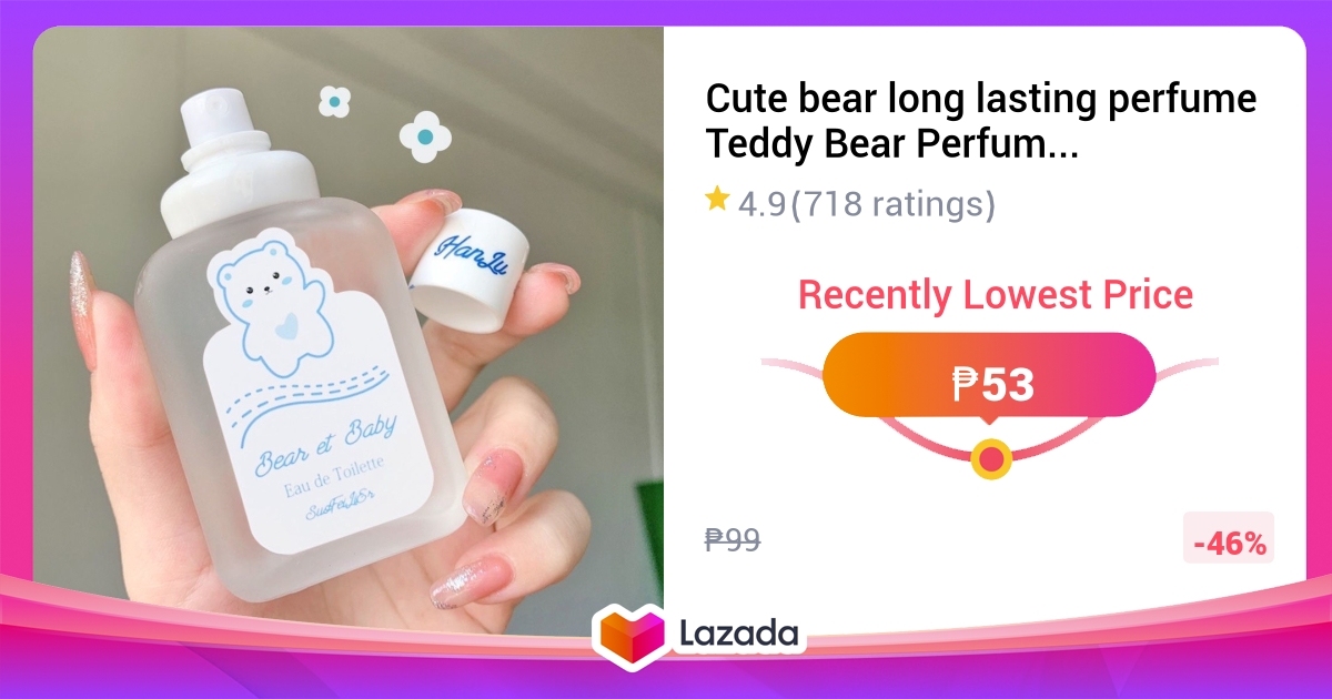 Cute bear long lasting perfume Teddy Bear Perfume for Men and Women ...