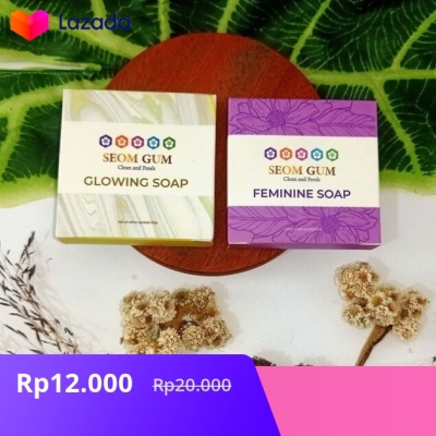 1 pcs seom gum glowing soap & 1 pcs seom gum feminine soap