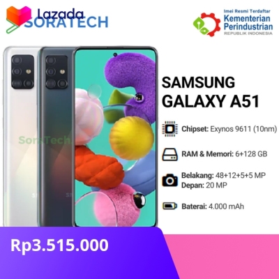 Samsung Galaxy A51 6128 RAM 6GB ROM 128GB GARANSI RESMI SEIN