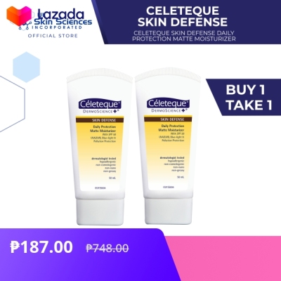 BUY 1 TAKE 1 SUNSCREEN Celeteque Skin Defense Daily Protection Matte ...