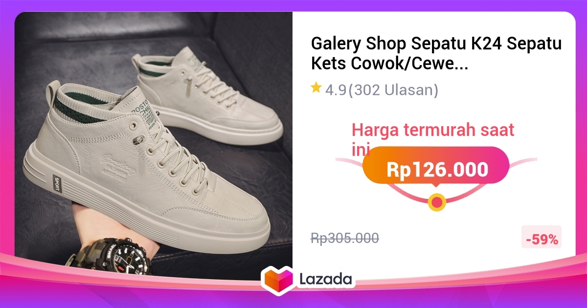 Galery Shop Sepatu K24 Sepatu Kets Cowok/Cewek Sepatu Import Sepatu ...