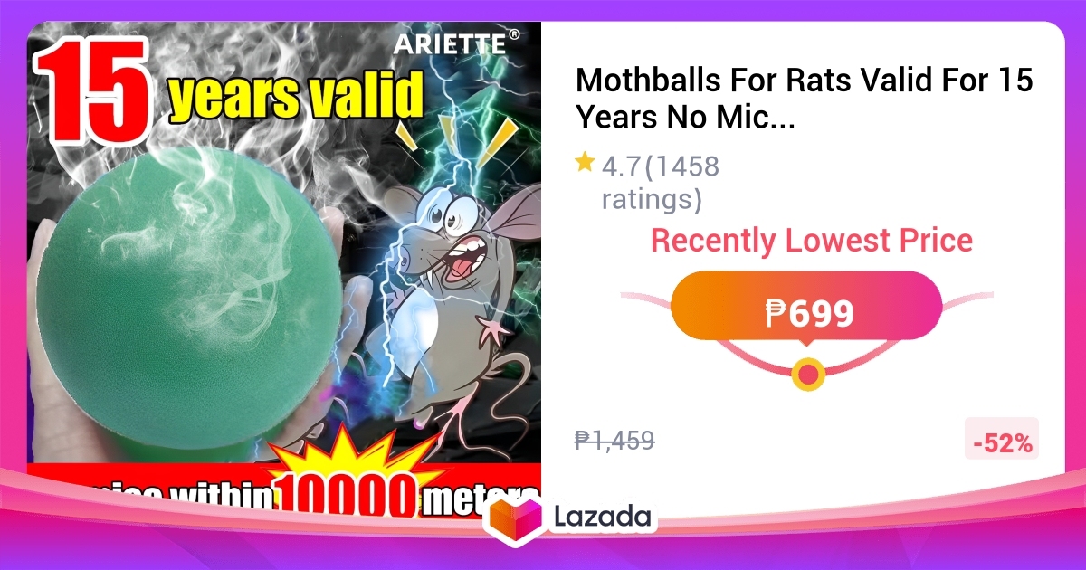 Mothballs For Rats Valid For 15 Years No Mice Within 10,000 Meters ...