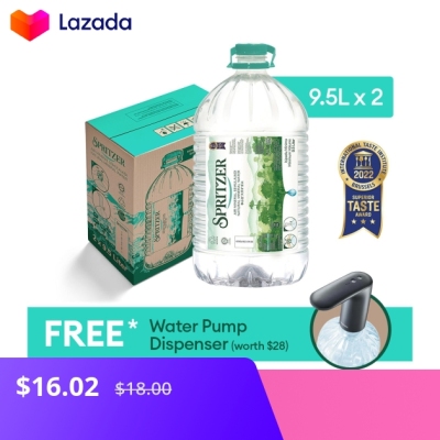 Spritzer Natural Mineral Water (9.5L x 2)