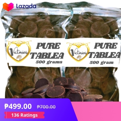 1Kilo Tablea, 100% Pure Cacao Organic Unsweetened Dark Tableya, Great ...