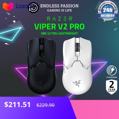 Razer Viper V2 Pro Hyperspeed Wireless Gaming Mouse: 58g Ultra ...