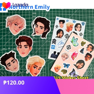 SB19 Ref Magnet Set + SB19 Sticker Sheet Assorted Ken Justin Josh Stell ...