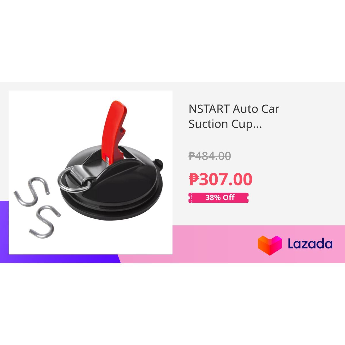 NSTART Auto Car Suction Cups Anchor,Powerful Sucker Cup Heavy Duty With ...