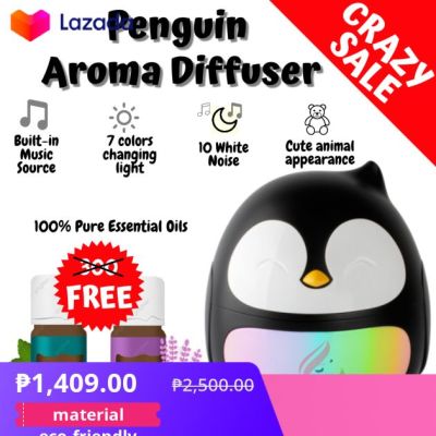 CRAZY SALE! CUTE PENGUIN AROMA DIFFUSER with FREE 100% ESSENTIAL OILS