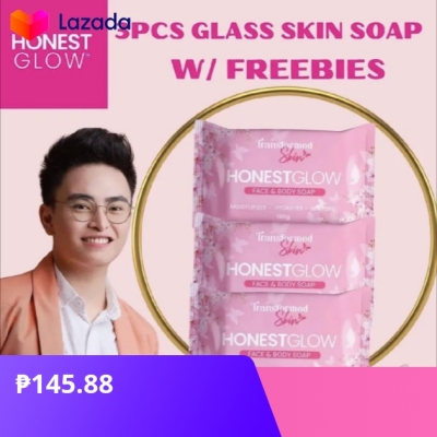 Honest Glow Glass Skin Soap 3pcs