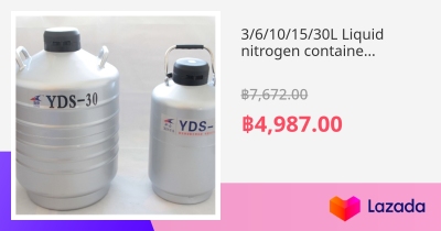 3/6/10/15/30L Liquid nitrogen container Cryogenic Tank dewar liquid nitrogen container with ...