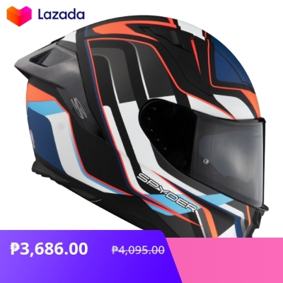 Spyder Full-Face Dual Visor Helmet FURY GD ASTRA S6 (FREE CLEAR VISOR)