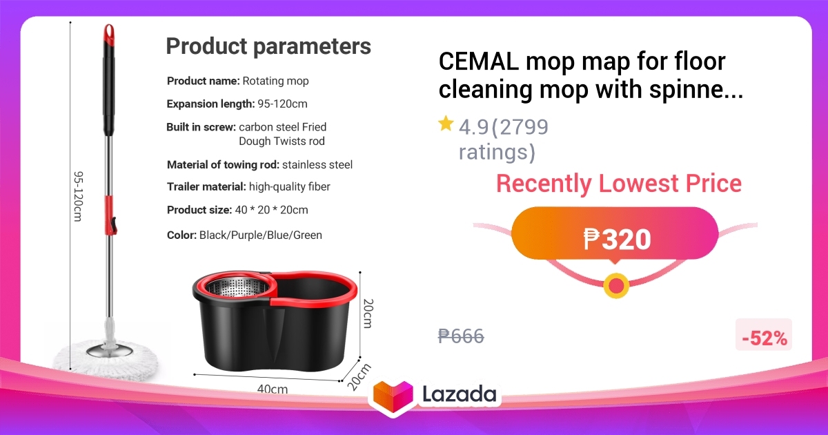 CEMAL mop map for floor cleaning mop with spinner on sale mop for floor ...