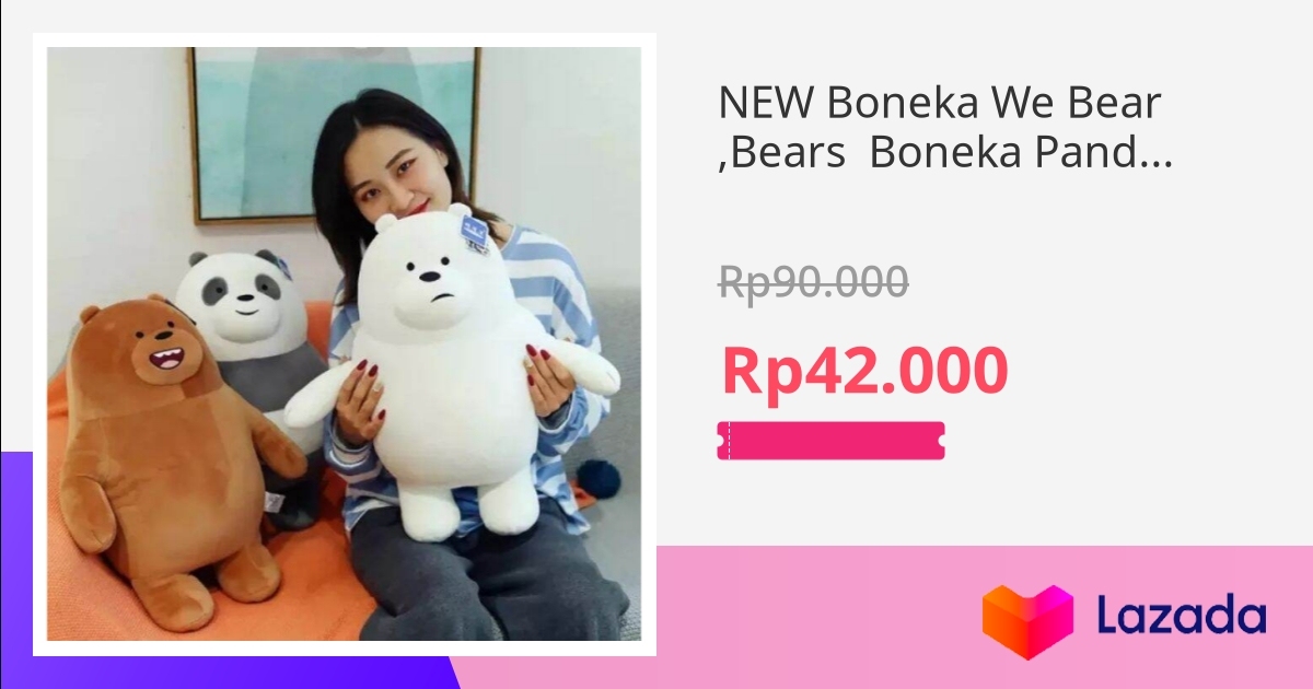 NEW Boneka We Bear ,Bears Boneka Panda Kecil Imut Murah Boneka