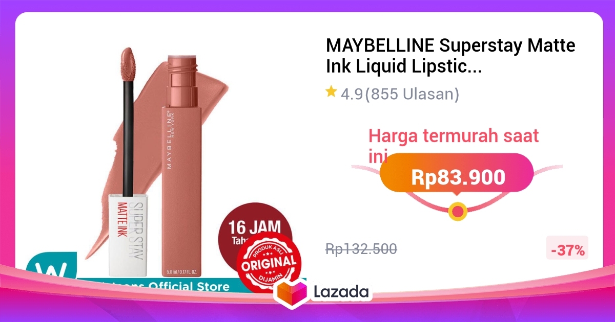 MAYBELLINE Superstay Matte Ink Liquid Lipstick Seduction