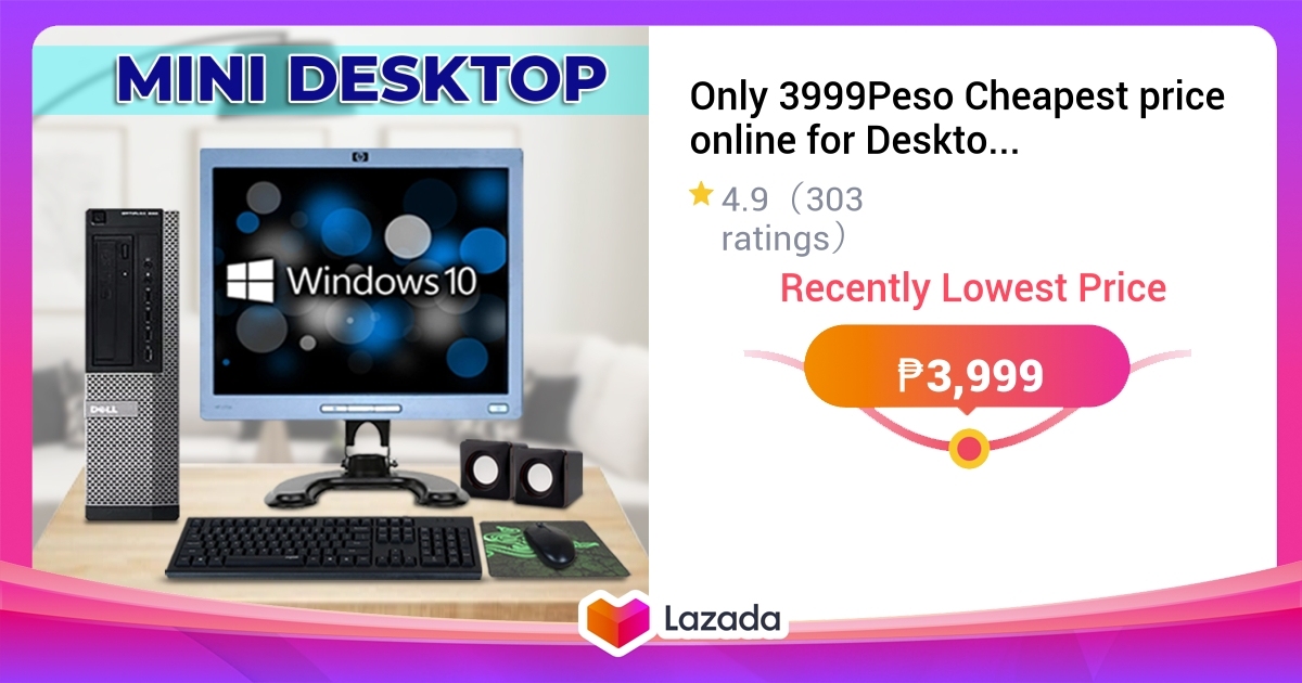 Only 3999Peso Cheapest price online for Desktop computer Set and Laptop ...