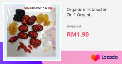 Organic milk booster 7in 1 Organik Milkbooster
