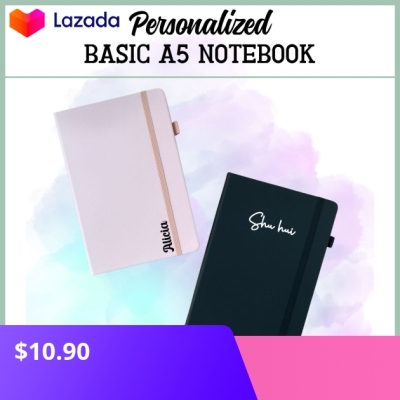 Personalised Basic A5 Notebook | Customised Lined Notebook | Customised ...