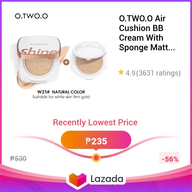 O.TWO.O Air Cushion BB Cream With Sponge Matte Natural Finish ...