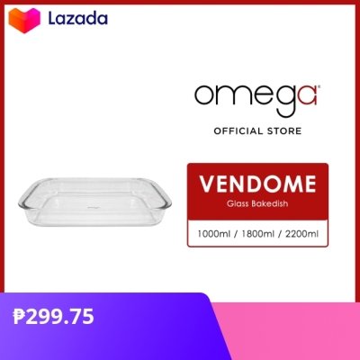 Omega Houseware Vendome Rectangular Glass Bakedish 1000ml / 1800ml ...