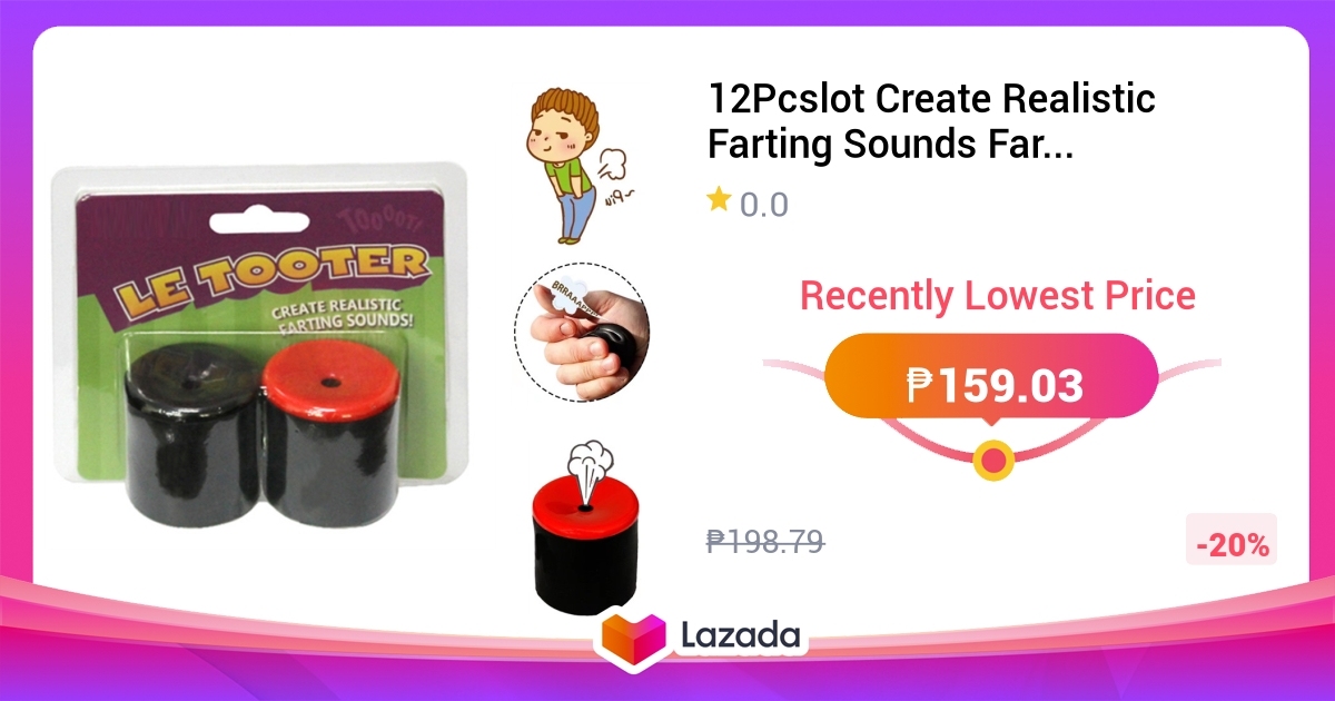 12Pcslot Create Realistic Farting Sounds Fart Pooter Machine Handheld ...