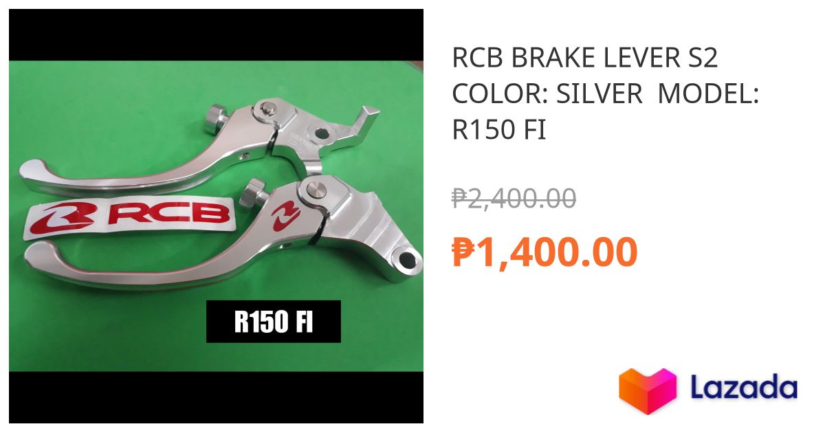 RCB BRAKE LEVER S2 COLOR: SILVER MODEL: R150 FI