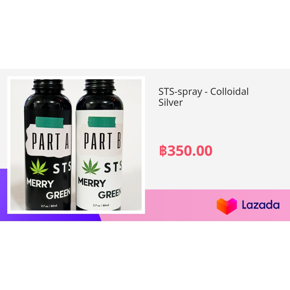 STS-spray และ Colloidal Silver แท้ 100%