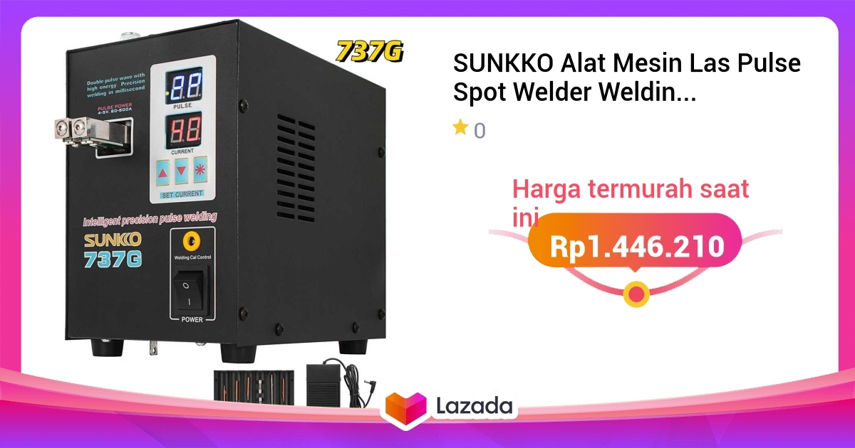 SUNKKO Alat Mesin Las Pulse Spot Welder Welding Machine - 737G | 50 hingga 800 Amps | tekanan ...