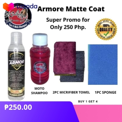 Armor Matte Coat 100ml (ALL IN ONE) with more FREEBIES (1sponge,1moto ...