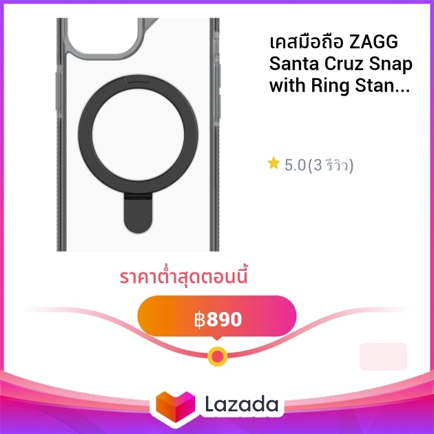 เคสมือถือ ZAGG Santa Cruz Snap with Ring Stand for iPhone 15/ 15 Pro ...
