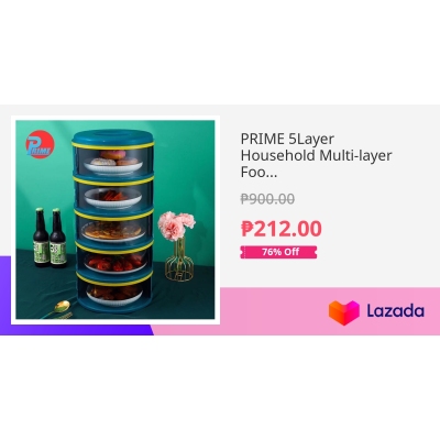 PRIME 5Layer Household Multi-layer Food Storage Box Anti-flies Insulation