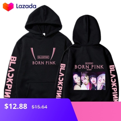 BLACKPINK BORN PINK ins Korean style Pocket Pullovers hoodie sweatshirts