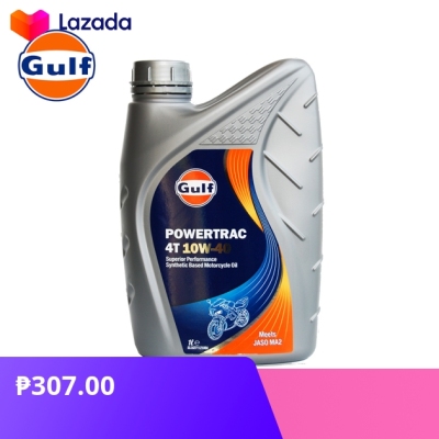Gulf Power Trac 4T 10W-40 Semi-Synthetic Motorcycle Oil 1 Liter