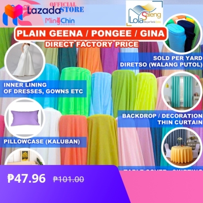 Plain Pongee Geena Fabric, Tela pang Kurtina, School Uniform, para sa ...