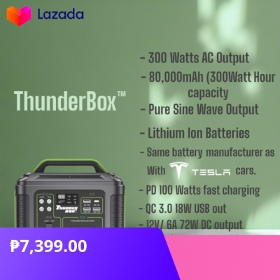 Power Station ThunderBox 300w (surge 450w) 80,000mAh Pure Sine wave ...