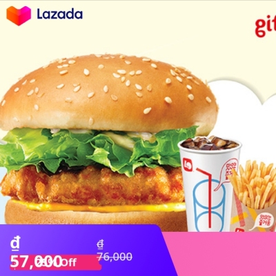 Lotteria_ Evoucher Premium Chicken Burger Combo