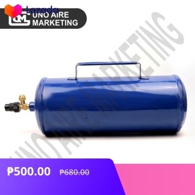 Empty Tank for Refrigerant 2.5kg or 5kg with Angled Valve Adaptor High ...