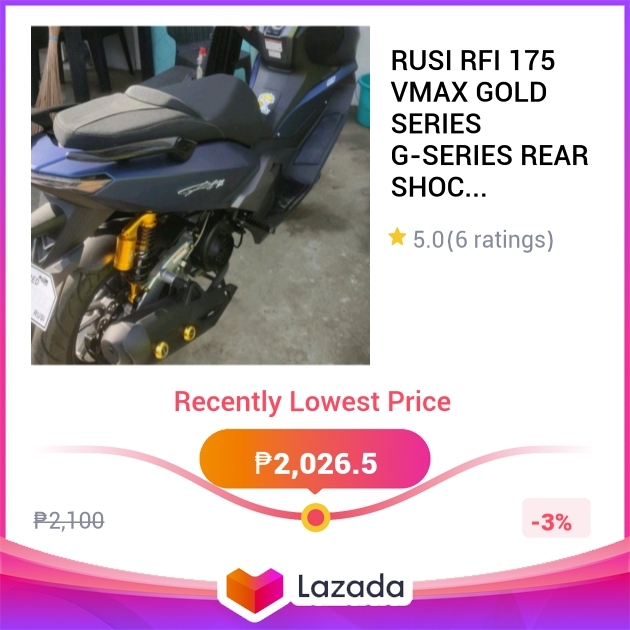 RUSI RFI 175 VMAX GOLD SERIES G-SERIES REAR SHOCK (310MM)