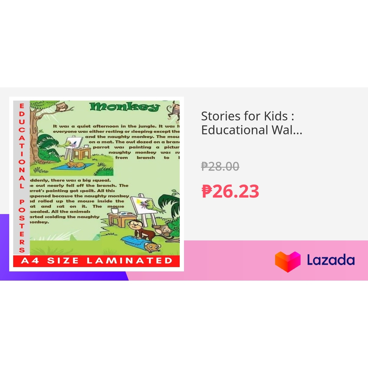 Stories for Kids : Educational Wall Chart & Kids Learning Materials ...