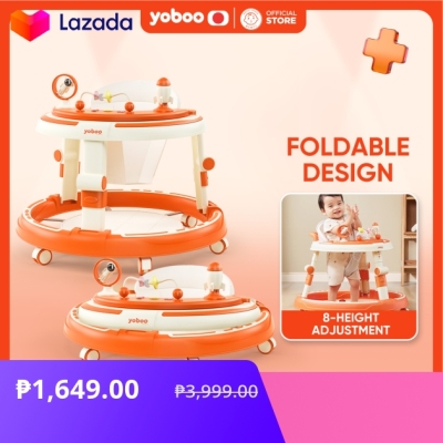 Yoboo Adjustable Baby Walker | 3 Modes | Foldable | 4 Level Adjustments ...
