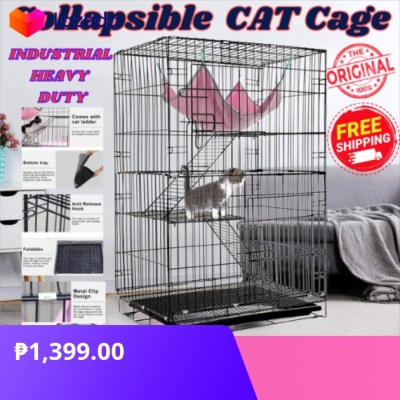 LOWEST PRCE Cat Cage HEAVY DUTY 3 Layer Foldable Easy Assemble Cage For Cat
