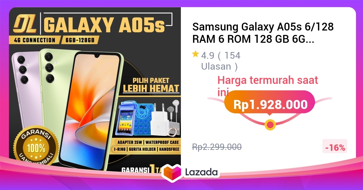 Samsung Galaxy A05s 6/128 RAM 6 ROM 128 GB 6GB 128GB Smartphone Android ...