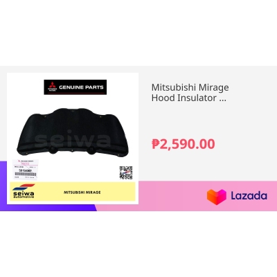 Mitsubishi Mirage Hood Insulator - Genuine Mitsubishi Auto Parts ...